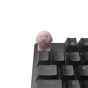 Backboon Hand-Customized Interesting and Creative Gaming Keycaps for Cherry MX Switches Mechanical Gaming Keyboard (Little Dingding3)