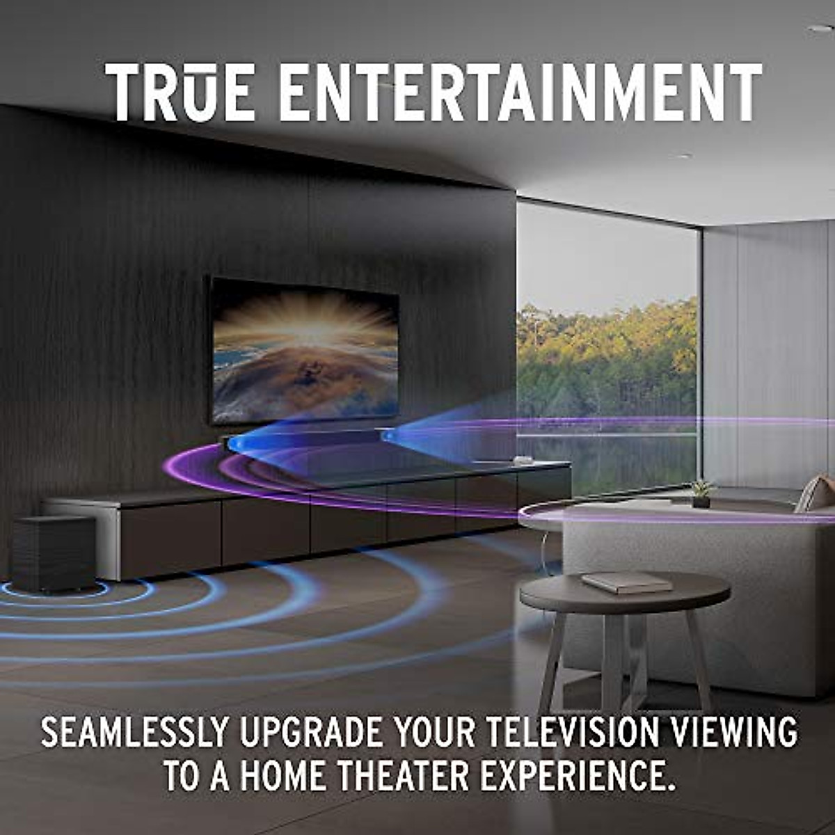 Klipsch Cinema 400 Sound Bar + 8Inch Wireless Subwoofer with HDMIARC,Black