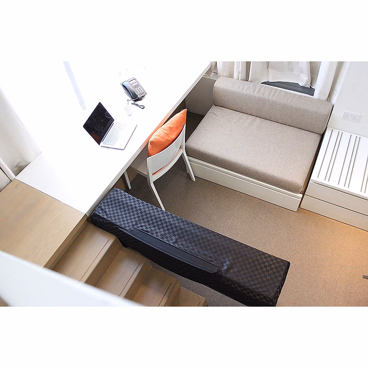 Digital Piano Cover for YAMAHA P225 / P223 / P145 / P143 / P125a / P125 / P115 / P105 / P45 / Kawai ES120 | PX150 | Roland FP30X / F-20 and others | [Waterproof] 52.4 in x 11.8 in | Ebony Black