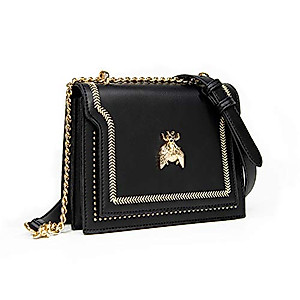 NPBAG Small Purse, Crossbody Bag for Women, Clutch Handbag Shoulder Bag with Metal Chain Strap, Designer Trendy Lady Wallet