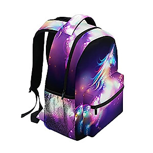 MNSRUU Unicorn Backpacks for Boys and Girls Kids Unicorn School Bookbag Lightweight Travel Bag with Adjustable Strap