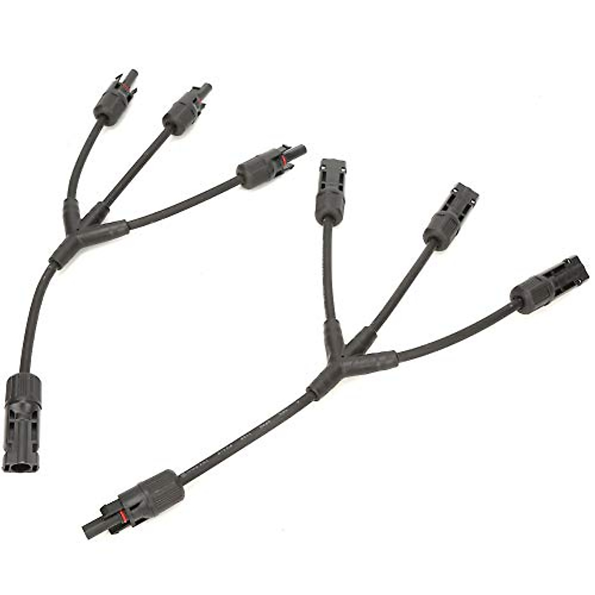 1 Pair Y Type Branch Connector, Renewable Energy Solar & Wind Power Parts & Accessories Waterproof Extension Cable PV Wire Adapter Solar Panel Cable