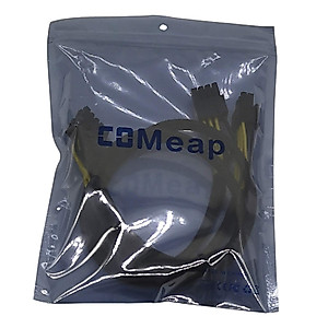 COMeap GPU Power Cable for Dell Precision 5820 7820, 10 Pin to 8 Pin(6+2) 6 Pin PCIe GPU Power Adapter Sleeved 21-inch (53cm)