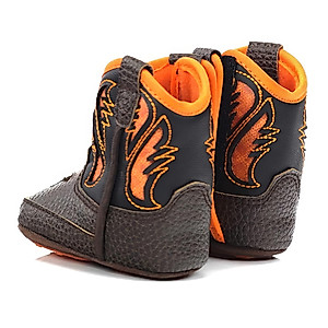 ARIAT Unisex Infant Lil Stompers Baby Boot, Orange/Brown (Workhog), 2