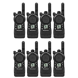 8 Pack of Motorola CLS1410 Two Way Radio Walkie Talkies