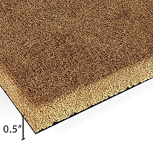 Barnyard Designs 'Oh Hello, See Ya' Doormat Welcome Mat for Outdoors, Large Front Door Entrance Mat, 30x17, Brown