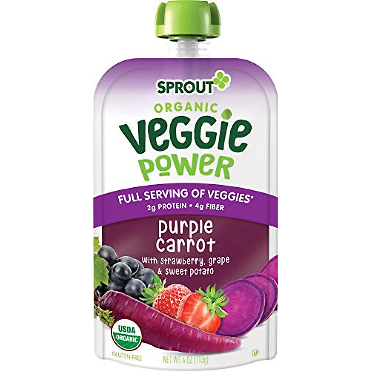 Sprout Organic Stage 4 Toddler Food Power Pak Pouches,6 Count(Pack of 1)