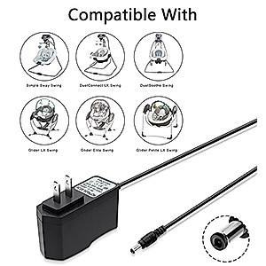 boda Baby Swing Power Cord 5V AC Adapter Compatible for Graco Swings: Simple Sway, Glider LX, Glider Premier, Glider Petite LX, Sweetpeace, DuetSoothe, DuetConnect LX, Sweet Snuggle, Comfy Cove DLX