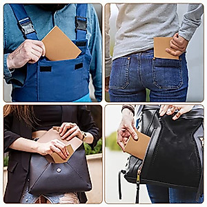 Epakh 100 Pack Mini Kraft Paper Notebook Unlined Pocket Kraft Notebook Blank Sketchbooks Travel Journal Notepad for Kids Classroom Students School Writing, 48 Pages, 24 Sheets,4.25 x 5.5 Inch (Brown)