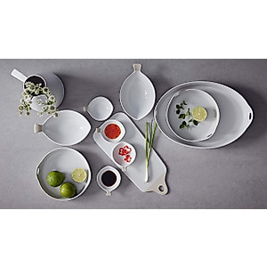 Royal Doulton Ellen Degeneres Ceramic Accessories Serving Bowl, 37.6 x 11.6 x 27.2 cm, White