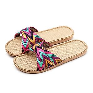 Yuanjay Sandal for Women Slingback Summer Flats Wedge Sandals Open Toe Anti Slip Beach Comfort Walking Slippers Slides Shoes