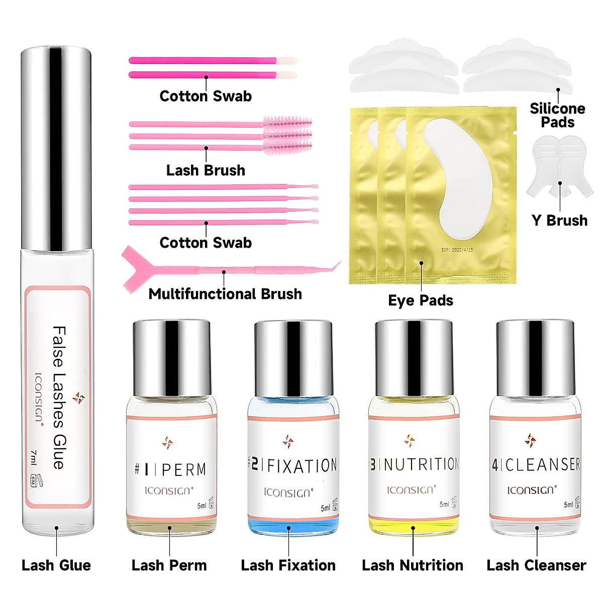 Lash Lift Kit, Eyelash Perm Kit, Professional Eyelash Curling Lash Extension Set, Glue Upgraded Version, Lash Extensions, Lash Curling, Semi-Permanent Curling Perming Wave Suitable For Salon