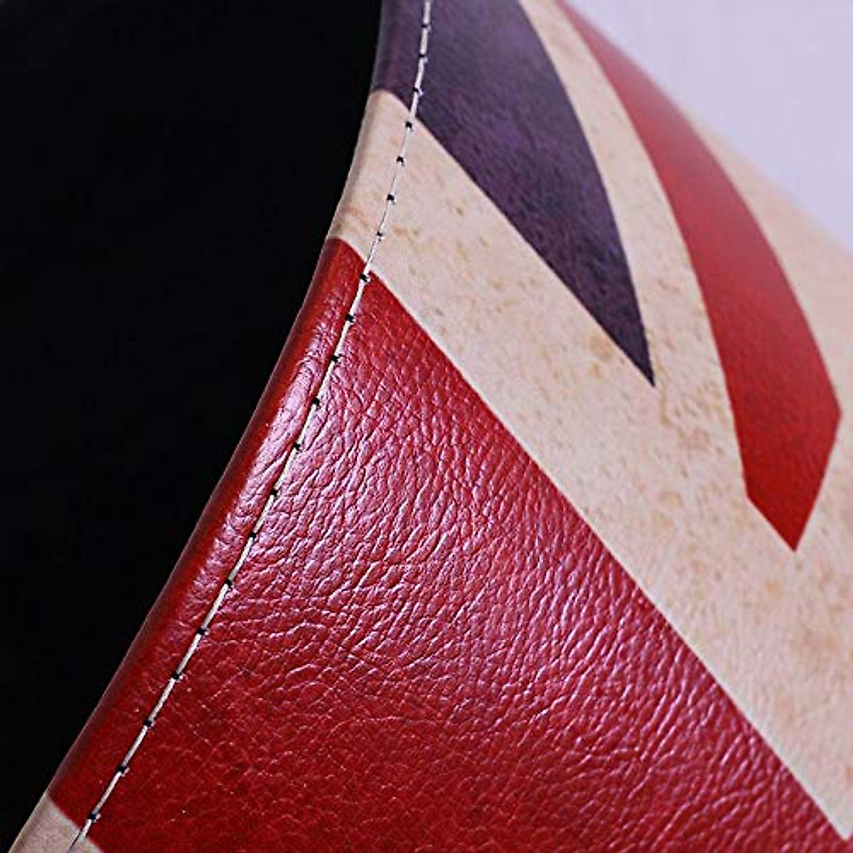 Daliuing Garbage Container Bin The Color of The Retro uncovered Leather Trash can is Shown in The Figure Garbage Waste Basket for Kitchens, Home Offices, Kids Rooms