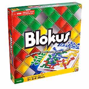 Mattel Games Blokus XL Strategy Board Game, Family Game for Kids & Adults with Colorful Oversized Pieces & Just One Rule (Amazon Exclusive)
