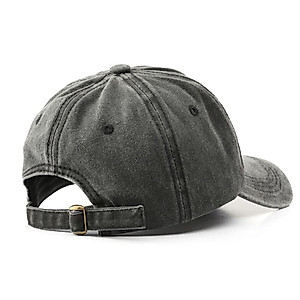 Brooklyn Cap Washed Vintage Baseball Cap Sun Hat for Men and Women Navy Blue