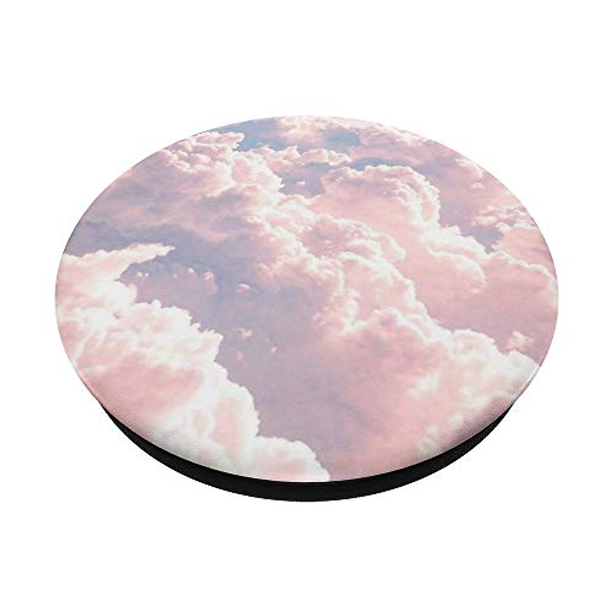 Pastel Pink and Purple Cloud Blue Sky Watercolor Clouds PopSockets Grip and Stand for Phones and Tablets
