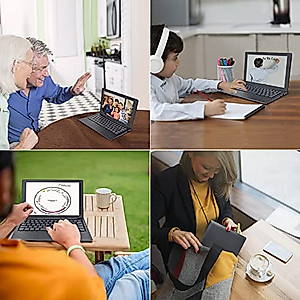 HBESTORE Laptop 10.1Inch 8GB RAM 128GB SSD Mini Ultrabook,Windwos11 OS with Intel Gemini Lake N4120 Quad Core Processor Up to2.6GHz 2.4G/5G WiFi+Mini HDMI+USB3.0 +Metal Shell (Gray)