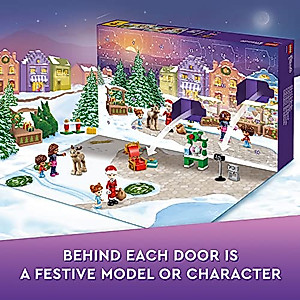LEGO Friends 2022 Advent Calendar 41706 Building Toy Set; 24 Gifts and Holiday Toys, Including Santa’s Sleigh; for Kids, Boys and Girls, Ages 6+ (312 Pieces)