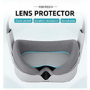 TECKEEN Soft Fleece+Sponge Lens Protective Cover Lens Pad for PICO 4 Intelligent VR
