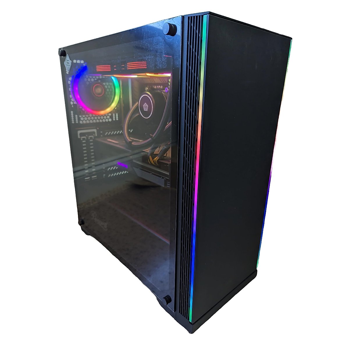 Centaurus Polaris 4T7 Gaming PC - Intel i7 13700K 16-Core, GeForce RTX 4070, 32GB DDR5 RAM, 1TB NVMe SSD, Tempered Glass, RGB, WiFi, CPU Liquid Cooler AIO, Windows 11 PRO. Custom Professional Desktop