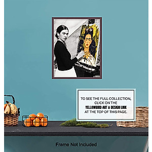 Art - Poster - 8x10 Mexican Wall Art - Wall Decor - Paintings, Print, Portrait, Photo, Wall Art, Self Portrait - Gifts for Artists - 8x10 Photo Print Unframed