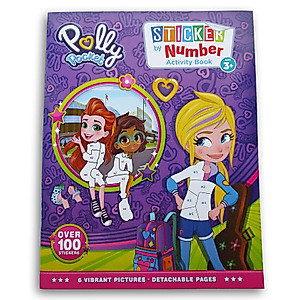 Polly Pocket Sticker by Numbers Book - Over 100 Stickers and 6 Vibrant Pictures to Fill in!