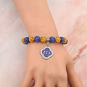 HOLLP 1922 Sorority Jewelry SGR Bracelet Crystal Beads Bracelet Inspired Greek Sorority Gift for Her (SGR Bracelet)
