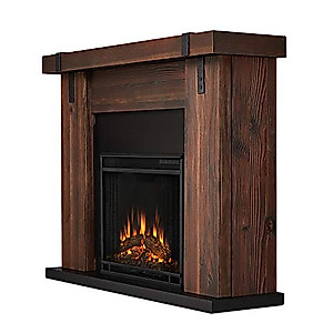 Aspen 49" Electric Fireplace in Chestnut Barnwood by Real Flame