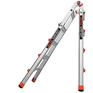 Little Giant Ladders, Super Duty, M17, 17 foot, Multi-Position Ladder, Aluminum, Type 1AA, 375 lbs weight rating, (10402)
