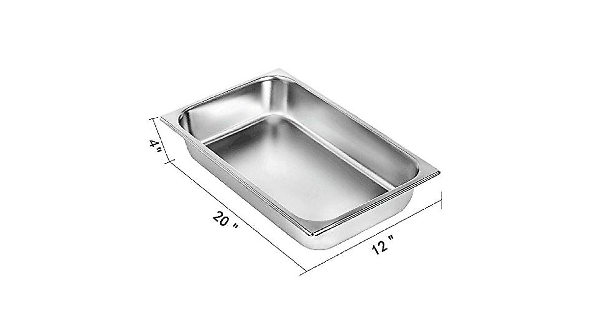 Durable Stainless Steel Food Plate for Catering & Buffets