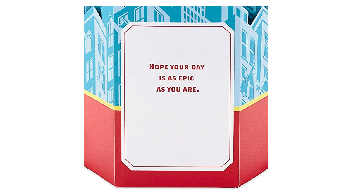 Hallmark Superman Pop Up Card - Celebrate with Music and 3D Wonder