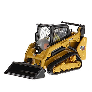 Diecast Masters 1:50 Caterpillar 259D3 Compact Track Loader with Attachment Accessories | High Line Series Cat Trucks & Construction Equipment | 1:50 Scale Model Diecast Collectible | DM Model 85677