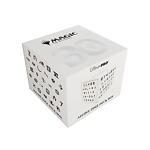 Ultra Pro - 30th Anniversary Alcove Edge for Magic: The Gathering, Store & Protect up to 100 Standard Size MTG Cards, Great for Commander Deck, Side Loading Deck Box, Premium Leatherette Finish