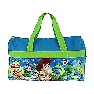 Boys Toy Story 18" Blue/Green Duffel Bag Standard