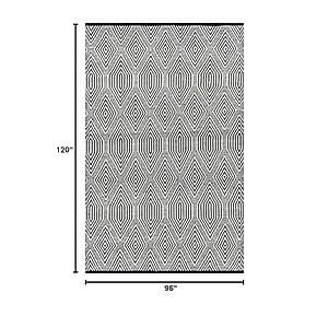 Mark&Day Area Rugs, 8x10 Owsley Modern Gray Area Rug, Grey Ivory Carpet for Living Room, Bedroom or Kitchen (8' x 10')