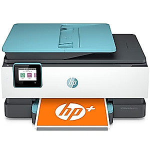 HP OfficeJet Pro 8028e All-in-One Wireless Color Inkjet Printer, Print Copy Scan Fax for Home Office Use, 20 ppm, Auto Duplex, 2.7" Color TS, Wi-Fi, Lanbertent Printer Cable