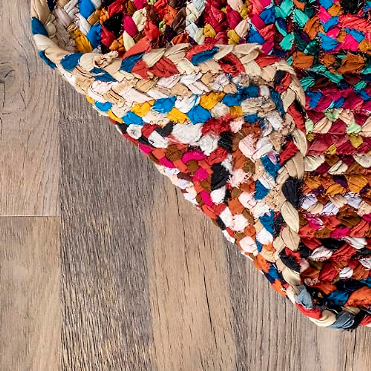 nuLOOM Tammara Bohemian Hand Braided Area Rug, 3x5, Multi