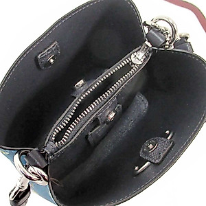 Coach Women's Mini Town Bucket Bag (Coated Canvas - Floral Bow Print - Blue)