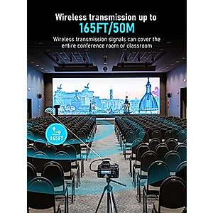 Wireless HDMI Transmitter and Receiver, YEHUA Wireless Video Transmitter, Wireless HDMI Extender Suitable for Netflix, Meeting Streaming to HDTV/Projector/Monitor