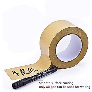Self Adhesive Picture Frame Backing Tape Rolls Kraft Brown 2'' Wide x 55 Yd