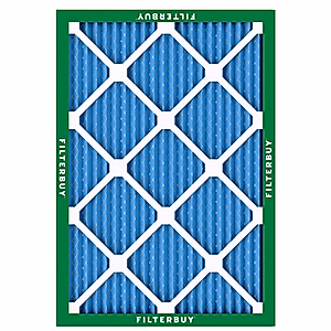 Filterbuy 20x25x4 Air Filter MERV 13 Optimal Defense (12-Pack), Pleated HVAC AC Furnace Air Filters Replacement (Actual Size: 19.50 x 24.50 x 3.63 Inches)