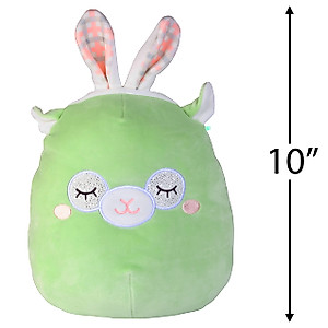 Squishmallows 10" Miley The Llama with Bunny Ears Easter Plush - Official Kellytoy New 2023 Plush - Soft and Squishy Llama Stuffed Animal Toy - Great Gift for Kids
