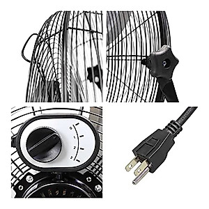 Big Air | Industrial Grade Air Circulator for Garage, Shop, Home, Barn Use (20" Floor Fan)