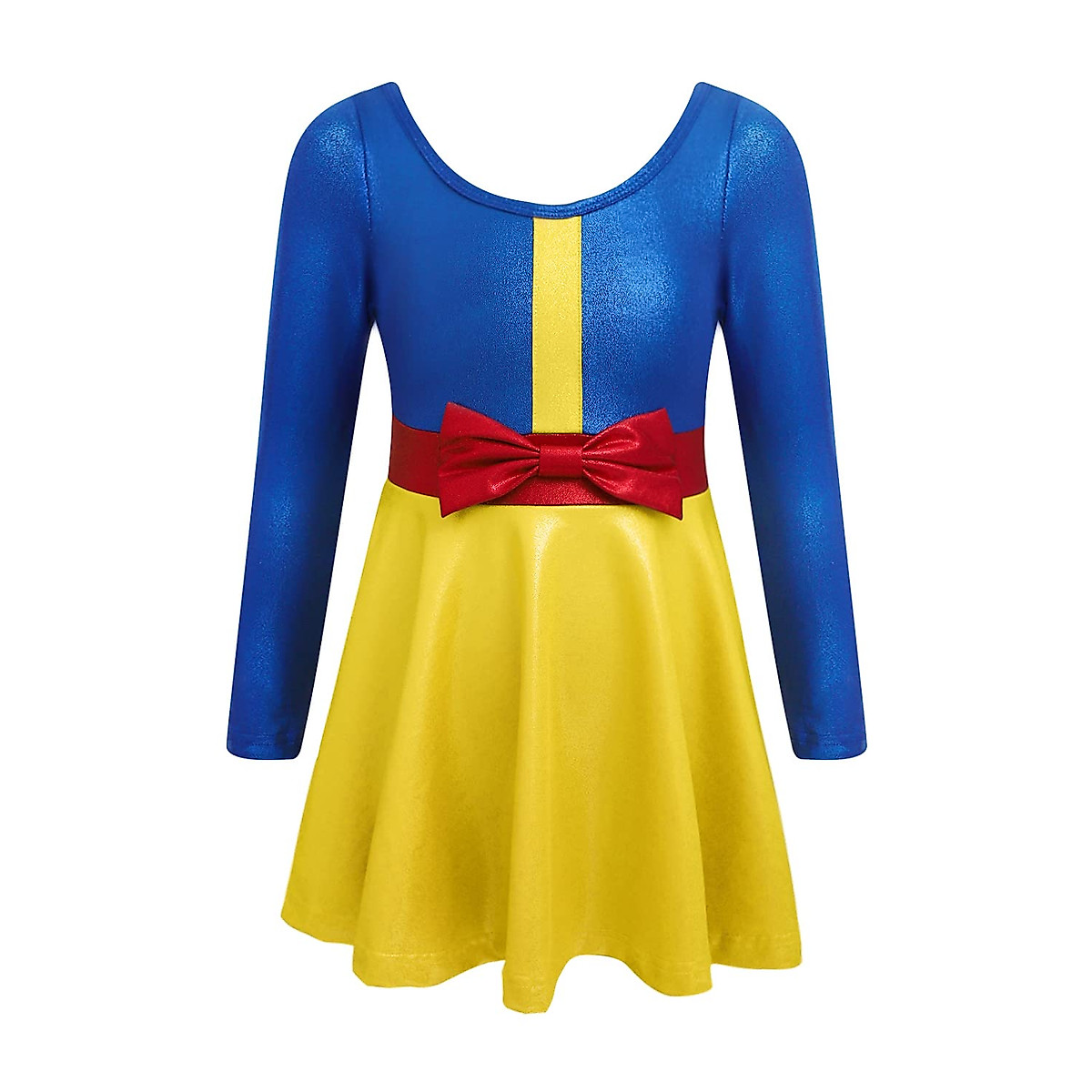 EQSJIU Girls Princess Costume Dress up Birthday Party Cosplay Halloween Outfits Dresses Bowknot 7-8 Years