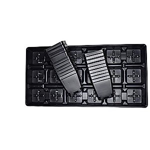 Set of 3 Trays Plus 54 POTS - 3.5" Square pots by Landmark Plastics
