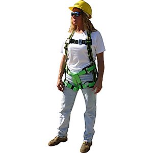 Miller by Honeywell E570/URN DuraFlex Ms. Miller Harness with Elastomer Webbing, Mating Buckle Chest Leg Straps and Sliding Back D-Ring, Universal