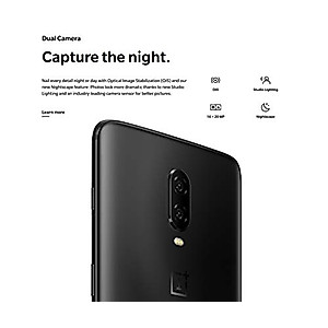 OnePlus 6T A6013 128GB Storage + 8GB Memory T-Mobile and GSM + Verizon Unlocked 6.41 inch AMOLED Display Android 9 - Mirror Black US Version