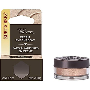 Burt's Bees Color Nurture Cream Eye Shadow With Buildable Color To Achieve Desired Intensity, Caramel Buttercream 0.25 Ounce