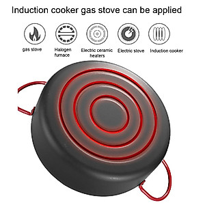 Deep Fryer,22cm Tempura Deep Fryer,Non Stick Japanese Style Deep Frying Iron Pot,with Oil Drip Drainer Rack & Clip,for Fried Chicken Legs,Tempura,French Fries,Chicken Chops(Black)