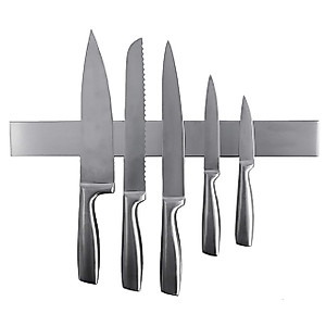 BULLETSHAKER Magnetic Knife Strip Holder 16 inch Self Adhesive with Powerful Magnetic Pull Force (Upgraded Version)